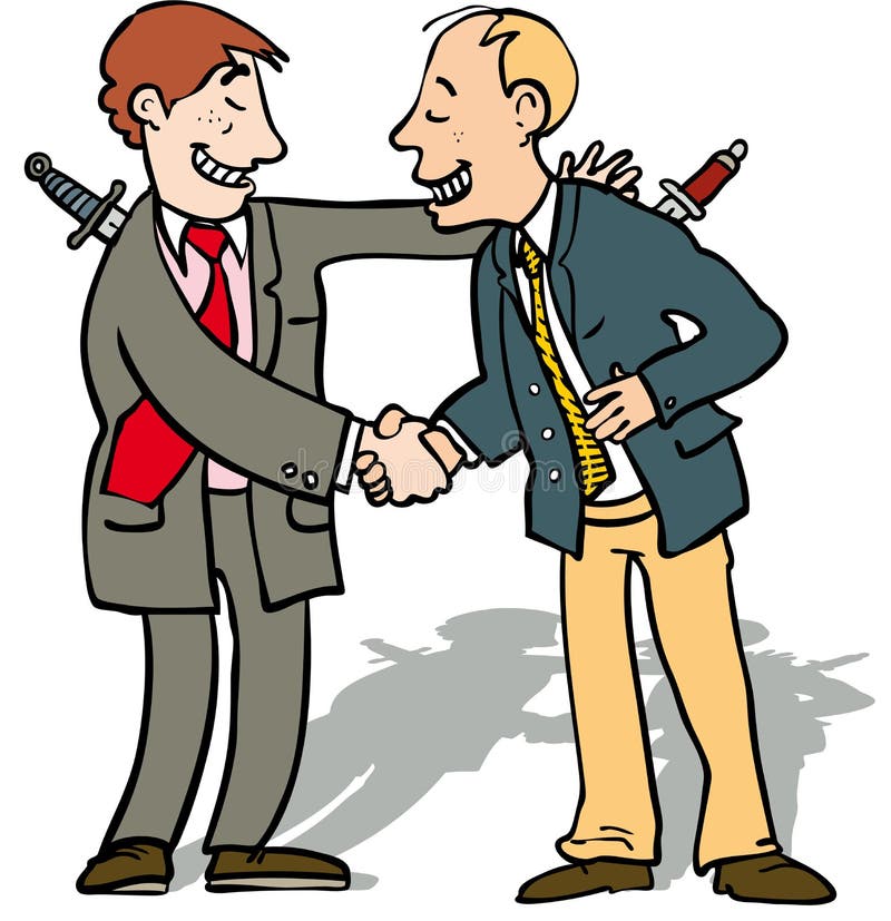 Backstabbers ilustração do vetor. Ilustração de insinceridade - 35229195
