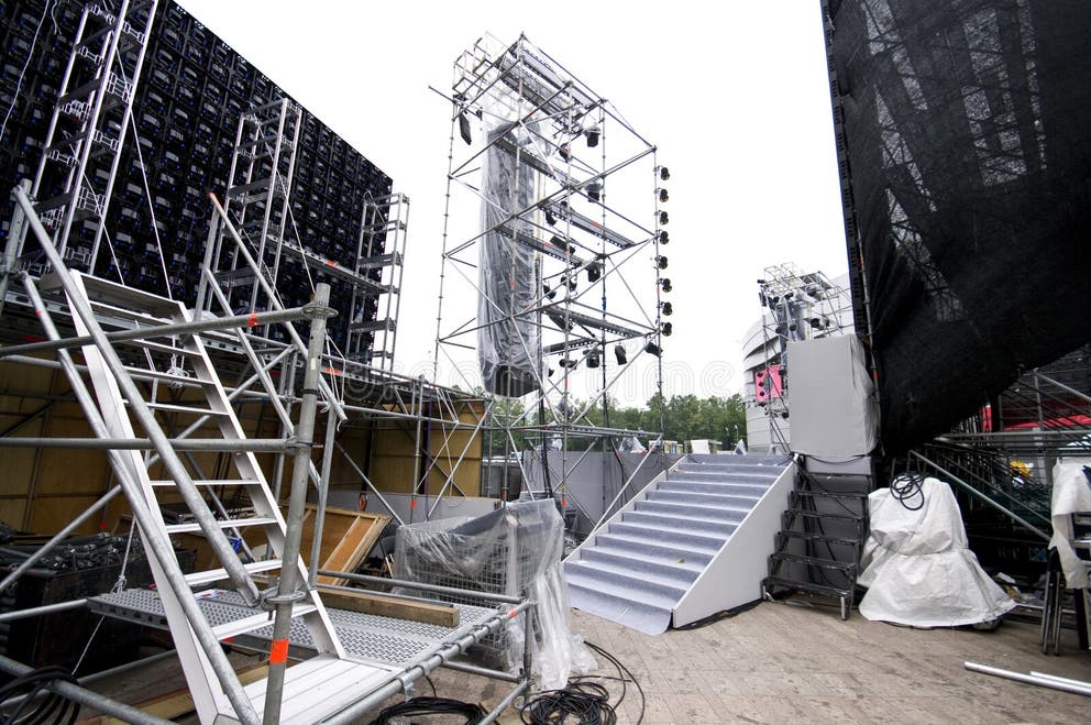 Backstage stock image. Image of mess, daylight, equipment - 14836081