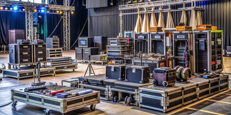 Backstage Audio Equipment Setup, Concert, Backstage, Sound, Audio Stock ...