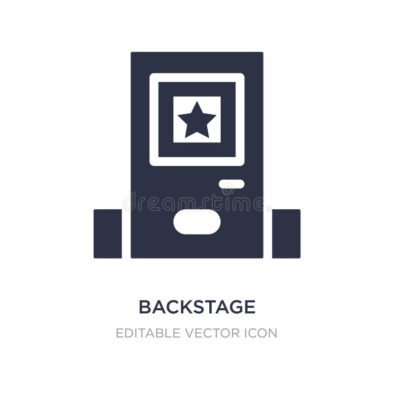 Backstage Icon on White Background. Simple Element Illustration from ...