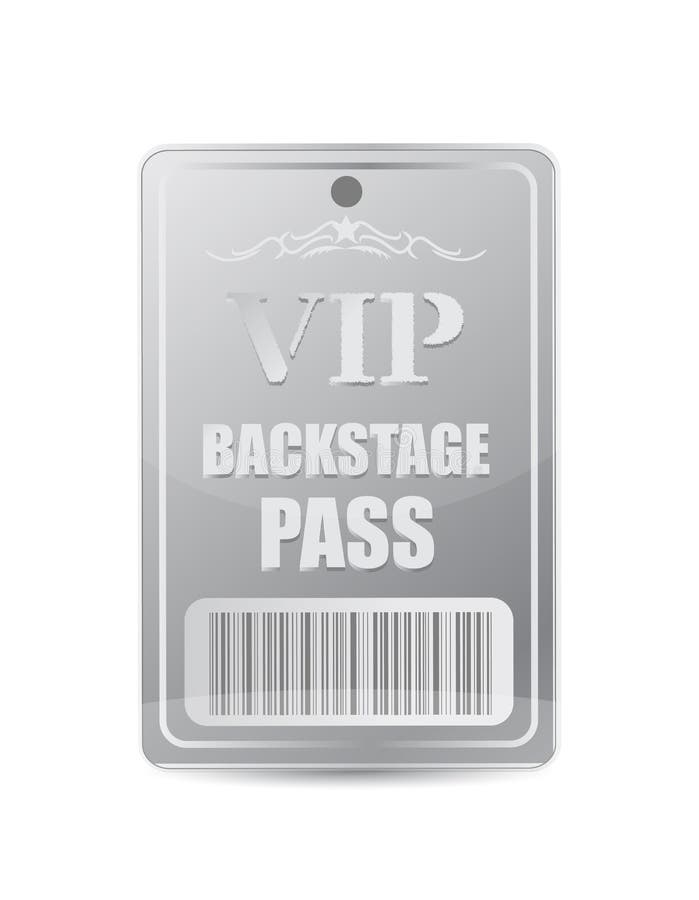 Backstage pass vip stock illustration. Illustration of plastic - 29509562