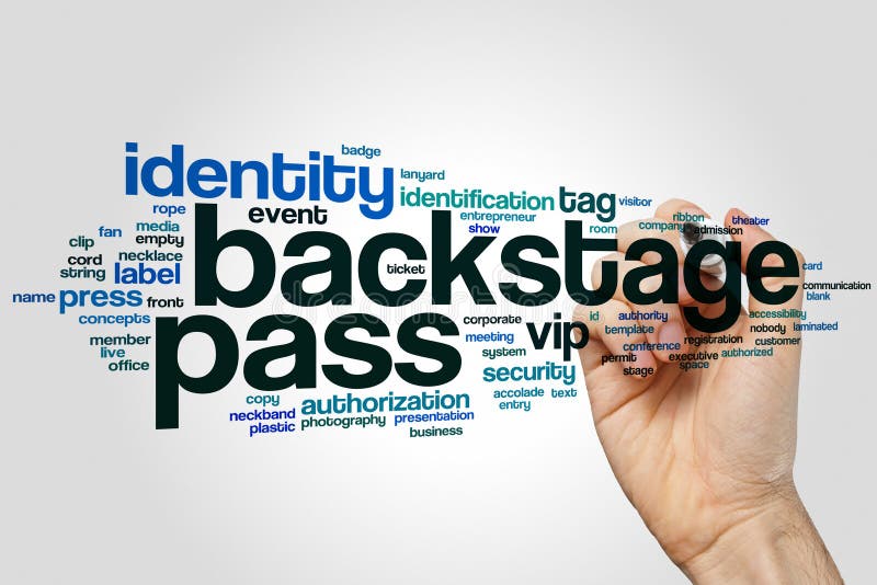 Backstage pass stock image. Image of holder, authorization - 38896095