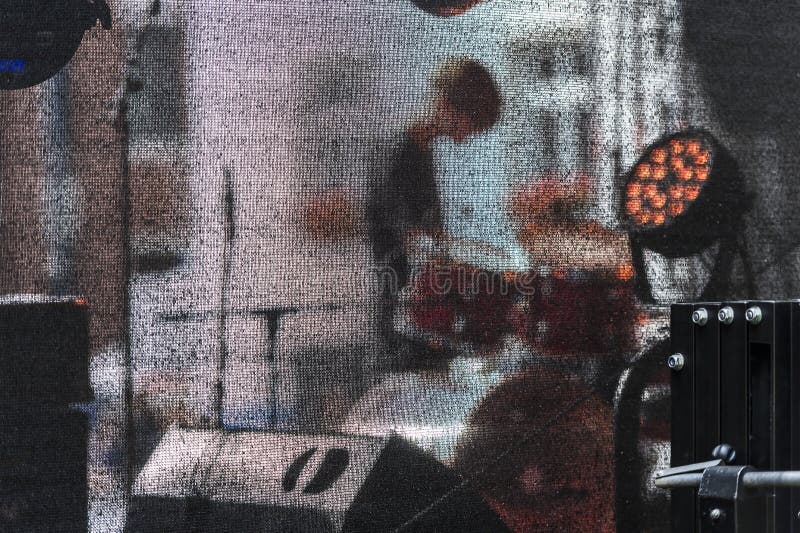 Backstage stock image. Image of concert, drums, netz - 74647943