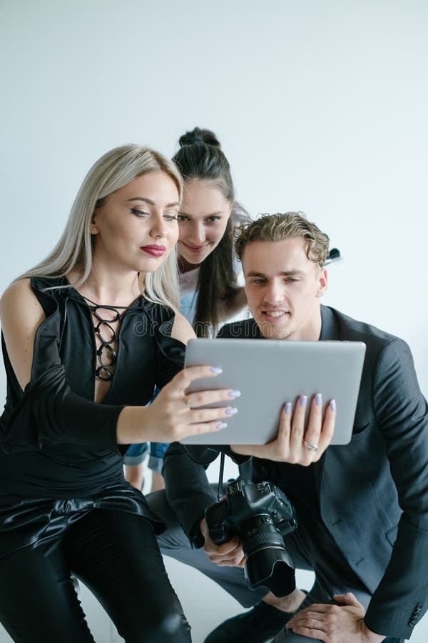 Backstage Teamwork Group Selfie Lifestyle Concept Stock Photo - Image ...