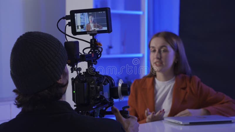 Backstage Video Production Recording. a Videographer Uses a ... Backstage Video Production Recording. a Videographer Uses a ...