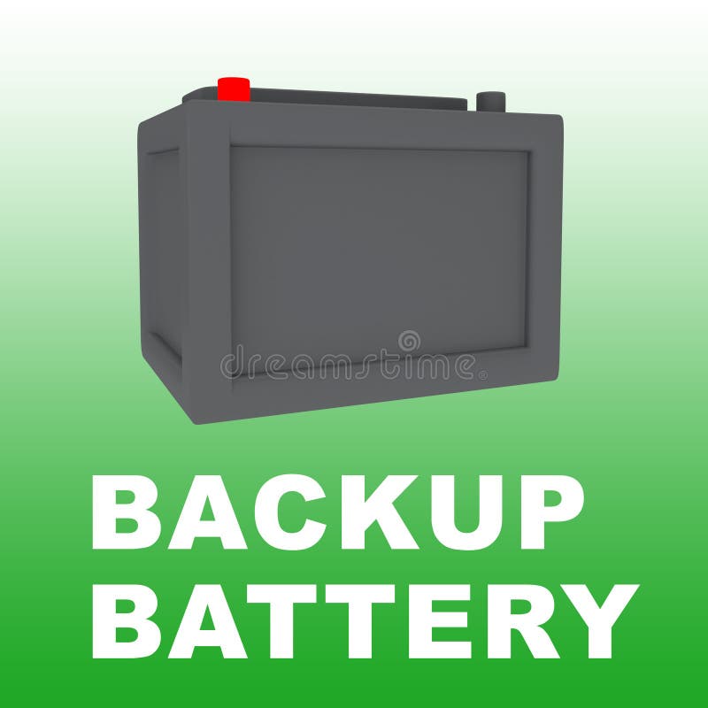 BACKUP BATTERY concept stock illustration. Illustration of control ...