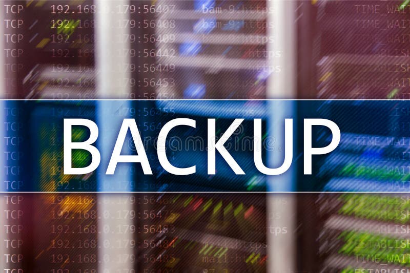 Cloud Backup. Server Data Loss Prevention. Cyber Security Stock Photo ...