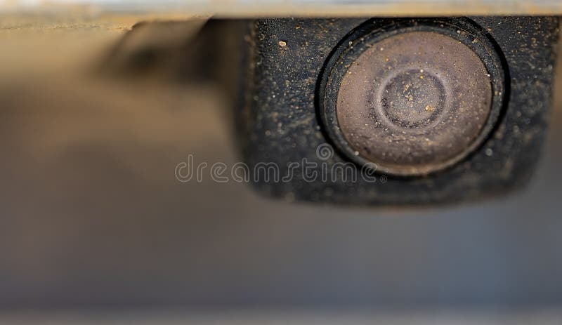Backup Camera on a Vehicle Obscured with Dirt, Mud, and Dust so that ...