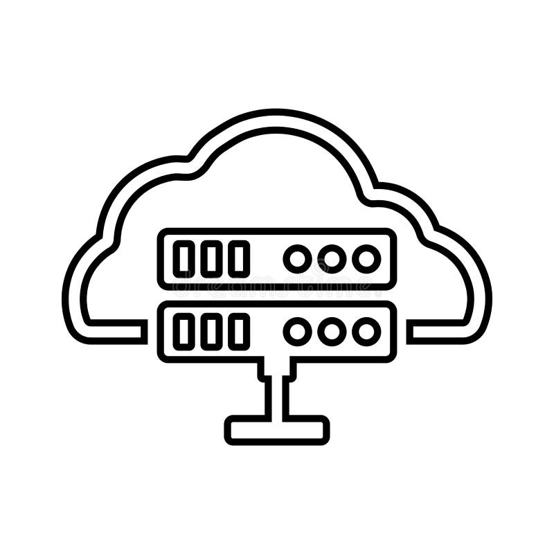 Backup, Cloud, Database Icon. Simple Editable Vector Design Isolated on ...