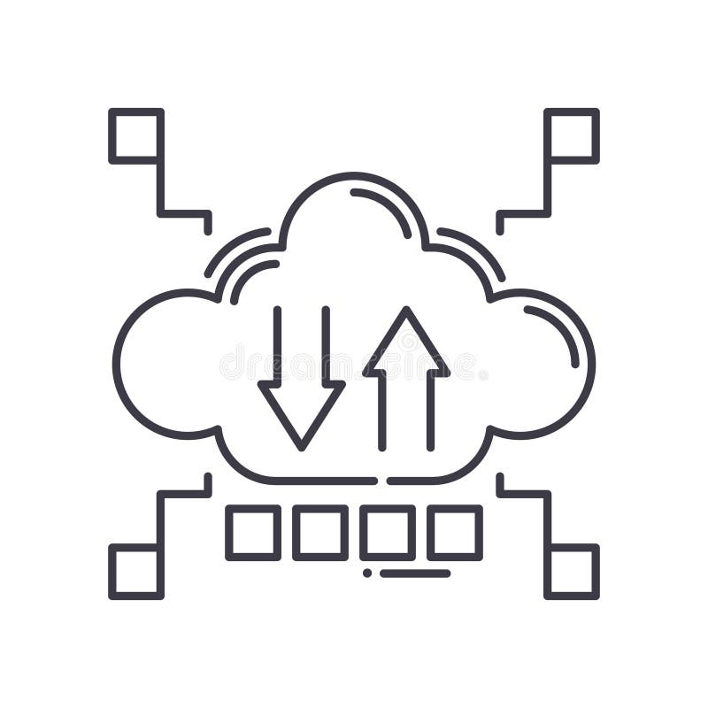 Backup Copy Icon, Linear Isolated Illustration, Thin Line Vector, Web Design Sign, Outline ...