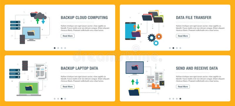 Backup Data Cloud Computing Stock Vector - Illustration of cloud ...