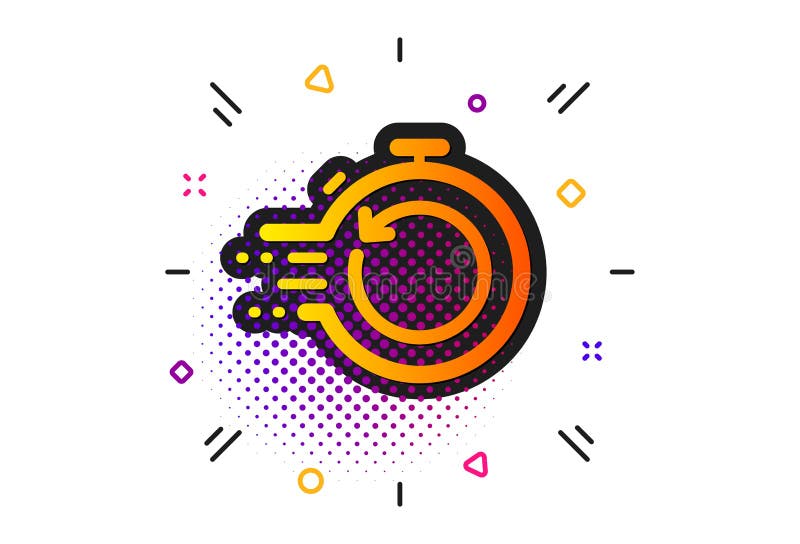 Fast Recovery Icon. Backup Data Sign. Restore Timer. Vector Stock ...