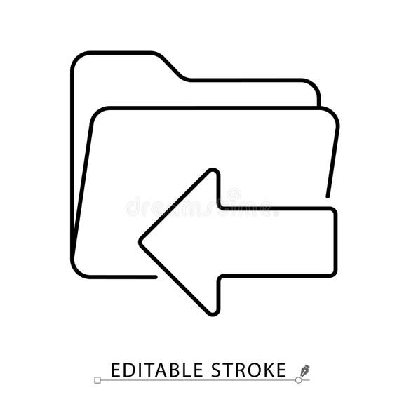 Folder Icon Stroke Stock Illustrations – 8,281 Folder Icon Stroke Stock ...
