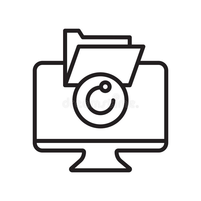 Backup Icon Vector Sign and Symbol Isolated on White Background Stock ...