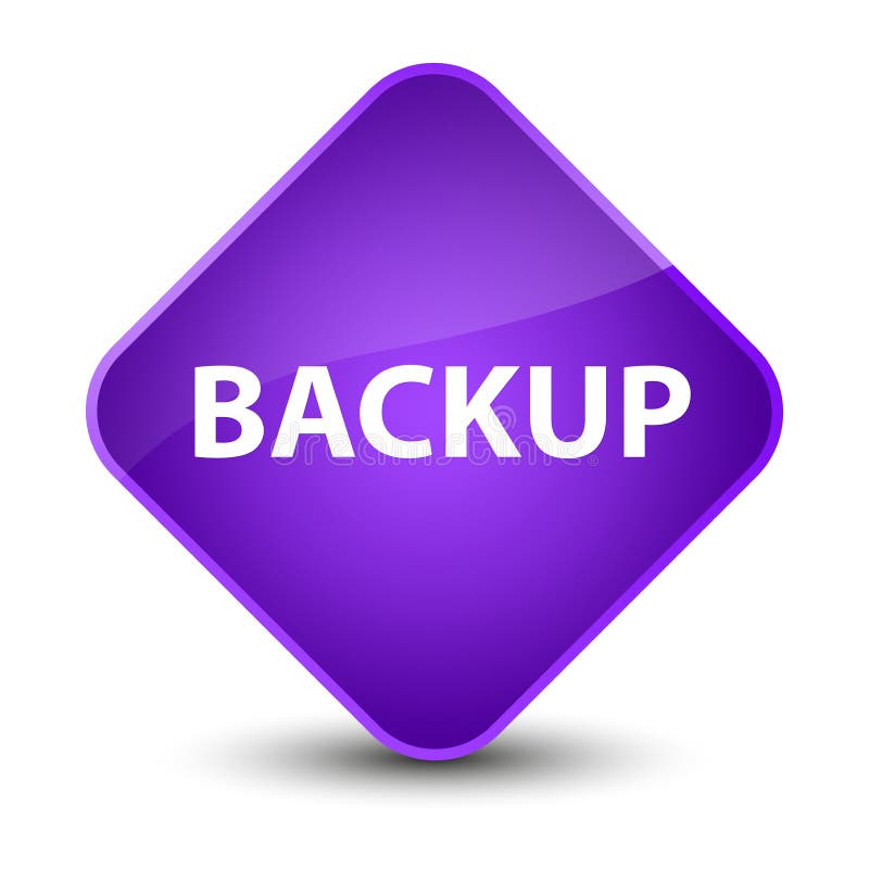 Backup Elegant Purple Diamond Button Stock Illustration - Illustration ...