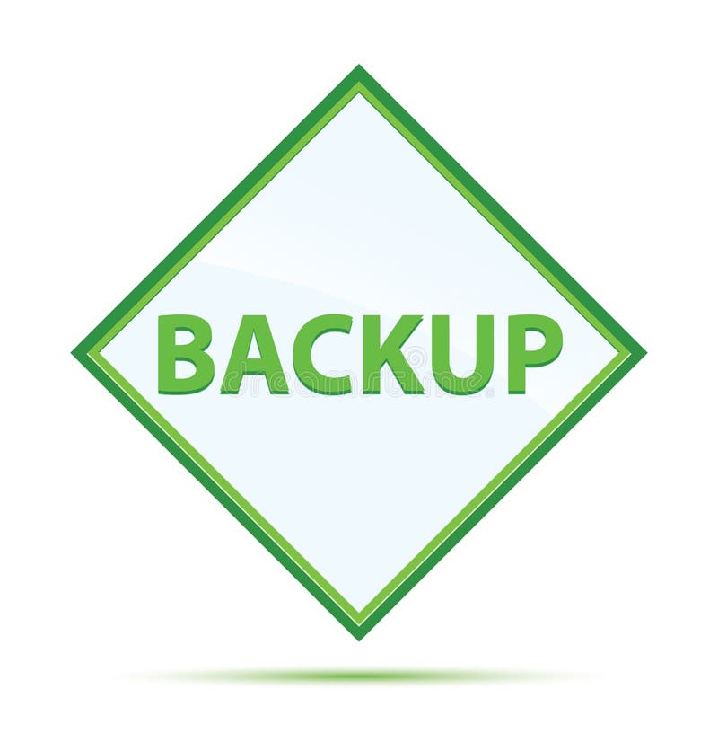 Backup Modern Abstract Green Diamond Button Stock Illustration ...