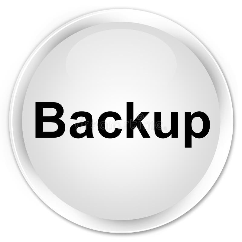 Backup Premium Red Round Button Stock Illustration - Illustration of ...