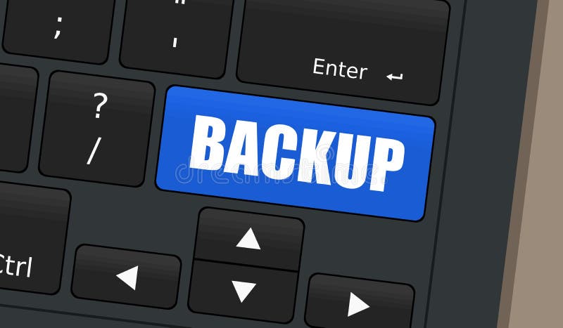 Backup Keyboard Special Key Stock Vector - Illustration of external ...