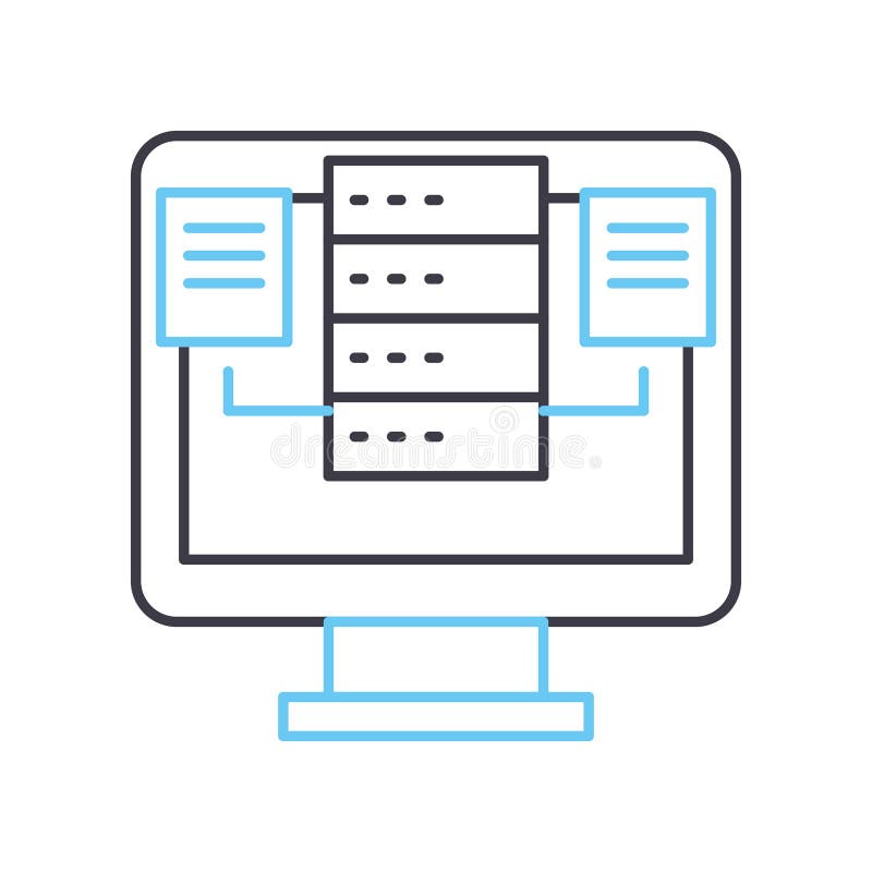 Backup Line Icon, Outline Symbol, Vector Illustration, Concept Sign ...