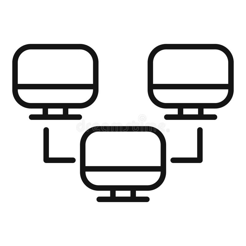 Backup Network Icon Outline Vector. Data Cloud Stock Illustration ... Backup Network Icon Outline Vector. Data Cloud Stock Illustration ...