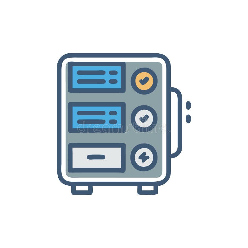 Backup Power Supply Icon for Essential Devices Stock Illustration ...