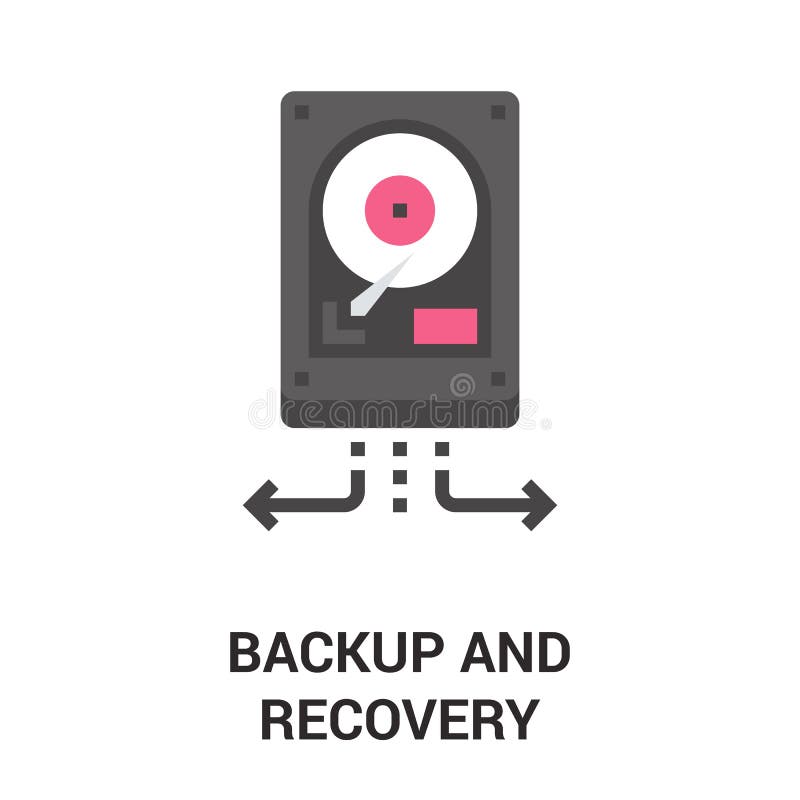 Backup and recovery icon stock vector. Illustration of device - 82396142