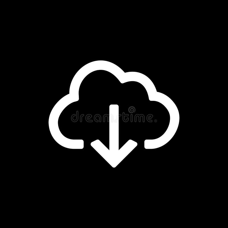 Data Cloud Icon. Backup and Restore Sign Stock Vector - Illustration of background, equipment ...