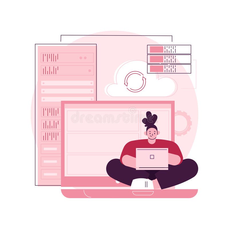 Backup Server Abstract Concept Vector Illustration. Stock Vector ...