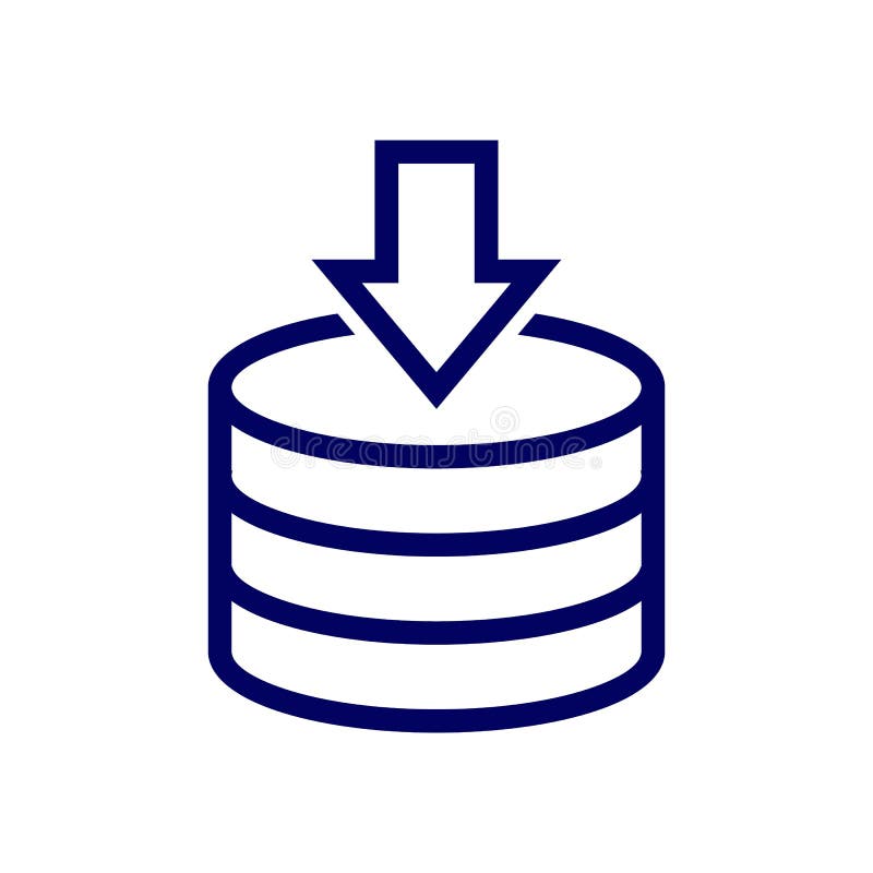 Backup Server Vector Icon. Information and Database Protection Creative ...