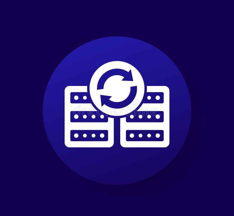 Backup Servers Icon for Web Stock Vector - Illustration of restore ...