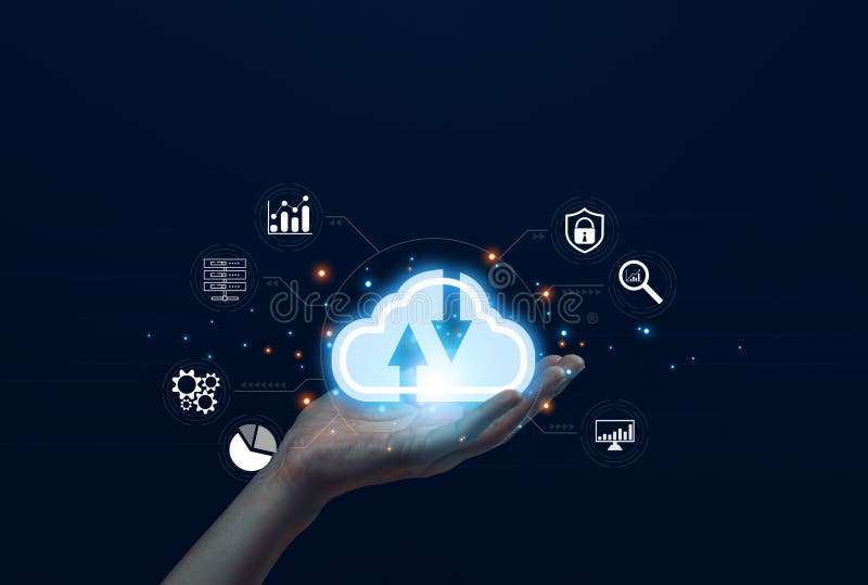 Backup Service on the Internet Network, Technology Cloud Data Storage ...