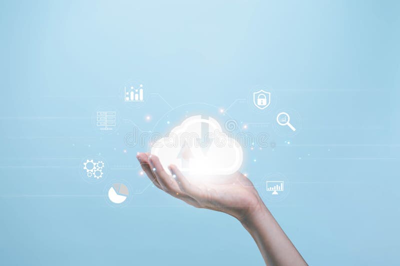 Backup Service on the Internet Network, Technology Cloud Data Storage ...