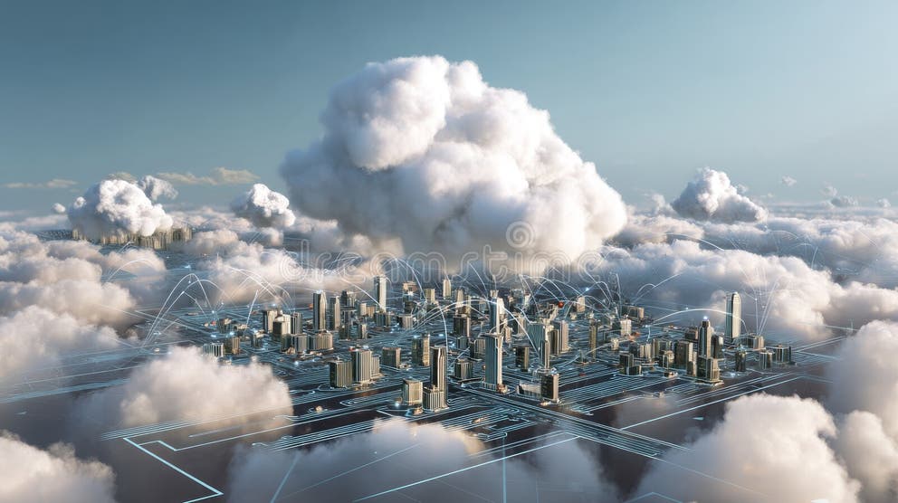 Backup Service on the Internet Network, Technology Cloud Data Storage. Concept of Application ...