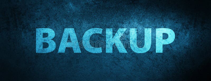 Backup Special Blue Banner Background Stock Illustration - Illustration ...