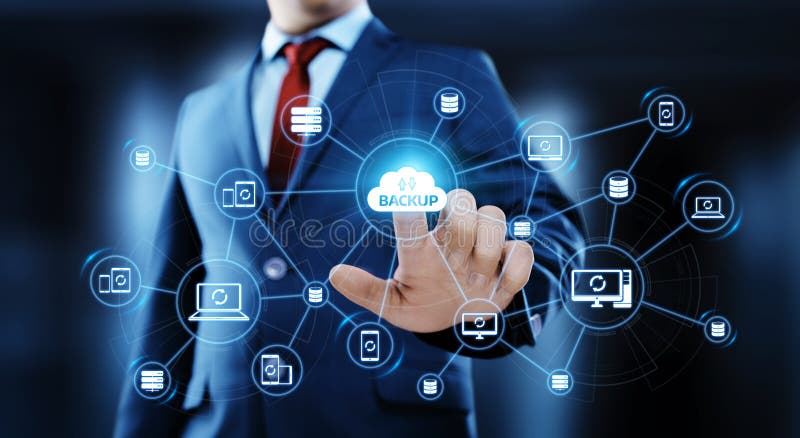 Backup Storage Data Internet Technology Business Concept Stock ...