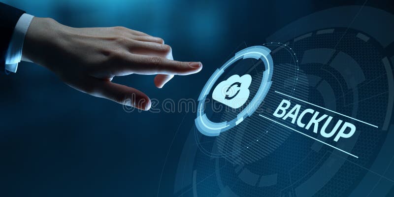 Backup Storage Data Internet Technology Business Concept Stock Photo ...