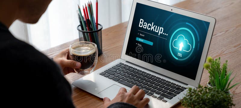 Backup Storage Data Internet Technology Business Concept Snugly Stock ...