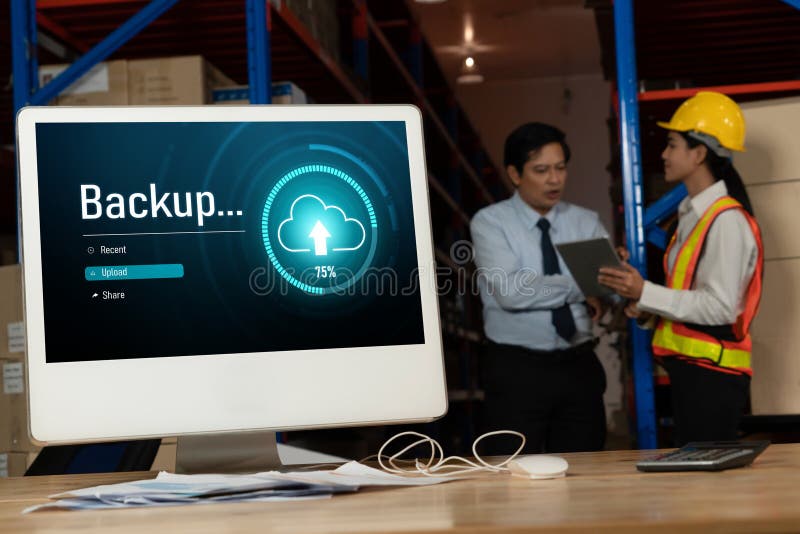 Backup Storage Data Internet Technology Business Concept Snugly Stock ...
