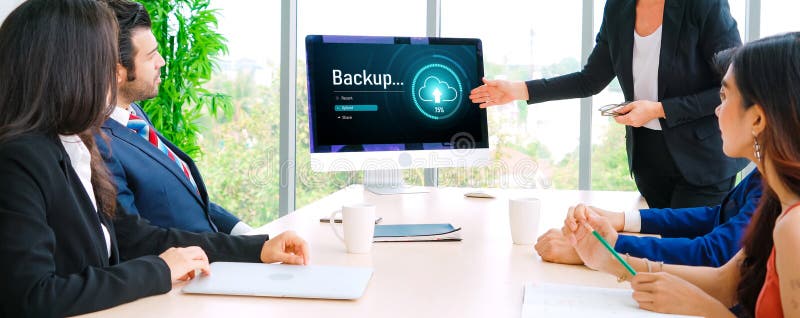 Backup Storage Data Internet Technology Business Concept Snugly Stock ...