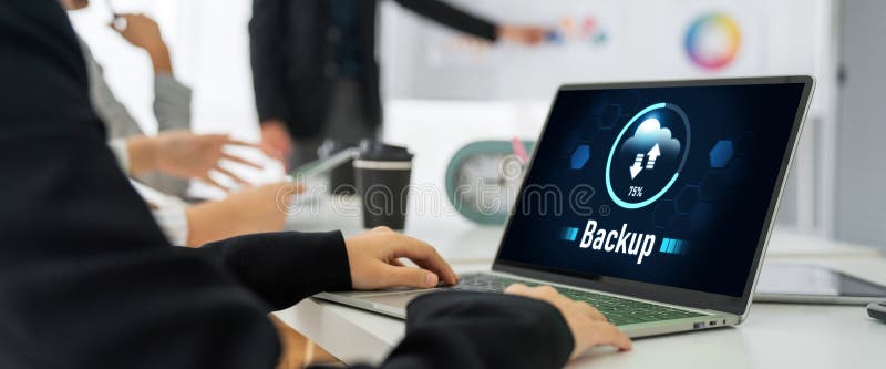 Backup Storage Data Internet Technology Business Concept Snugly Stock ...
