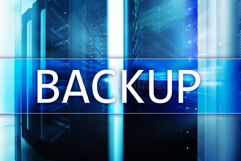 Backup System Recovery Technology Concept on Modern Server Room ...