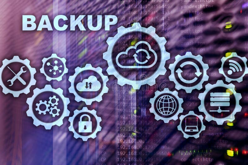 Backup System Recovery Technology Concept on Modern Server Room ... Backup System Recovery Technology Concept on Modern Server Room ...