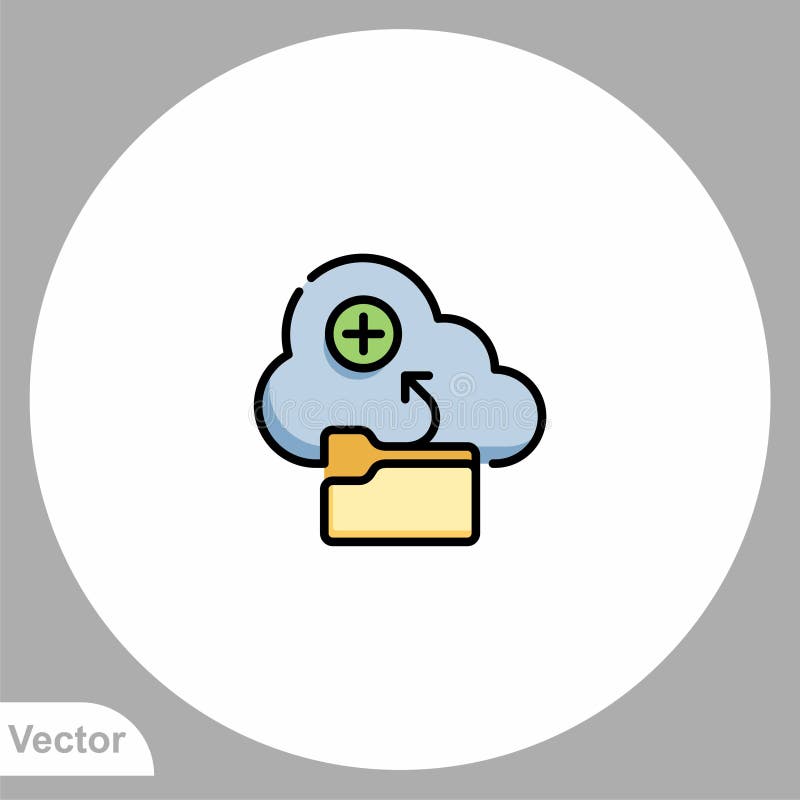 Backup Vector Icon Sign Symbol Stock Vector - Illustration of ...