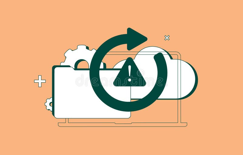 Backup Warning Recovery Process Stock Illustrations – 11 Backup Warning ...