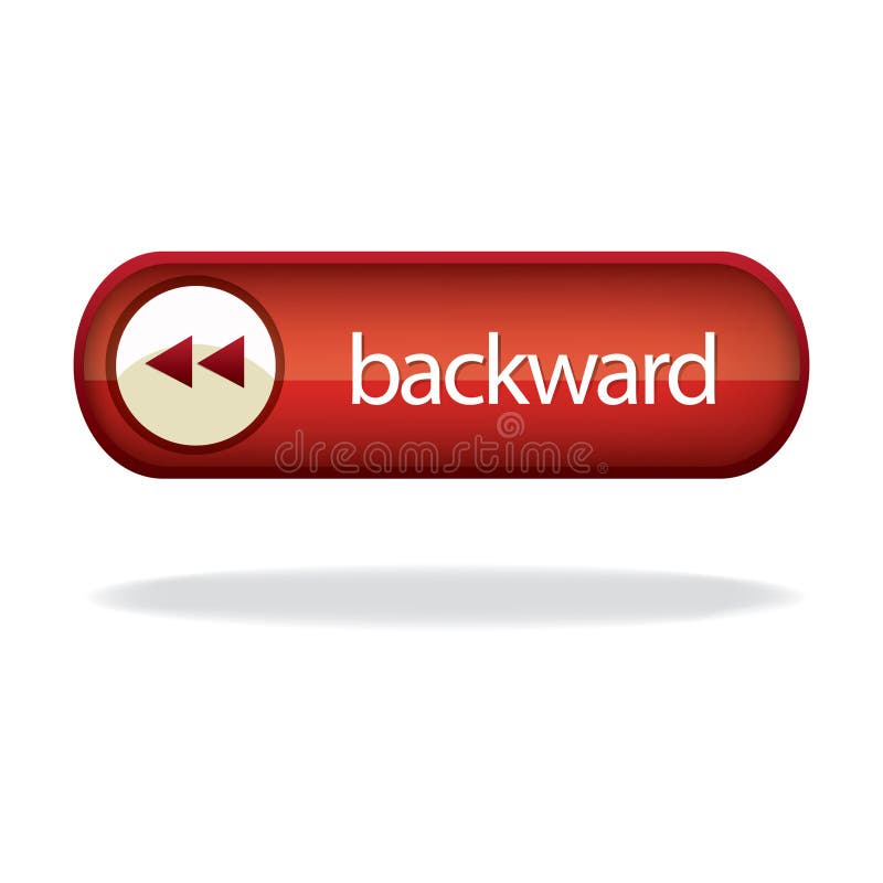 Backward Button. Vector Illustration Decorative Design Stock Vector ...