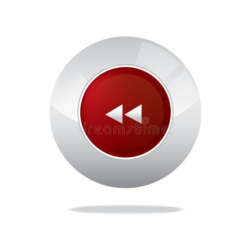 Backward Button. Vector Illustration Decorative Design Stock Vector ...