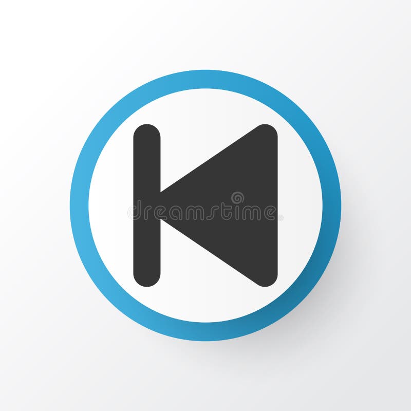 Backward Icon Symbol. Premium Quality Start Element in Trendy Style ...