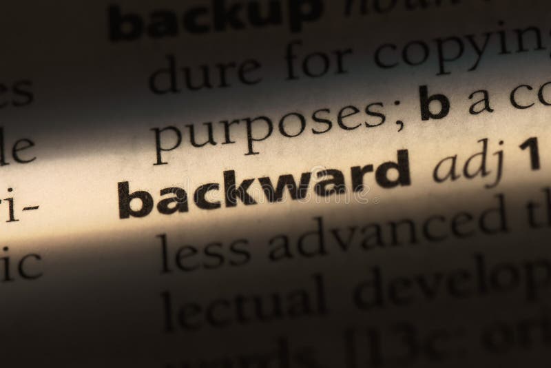 Backward stock image. Image of printed, paper, idea - 114410563