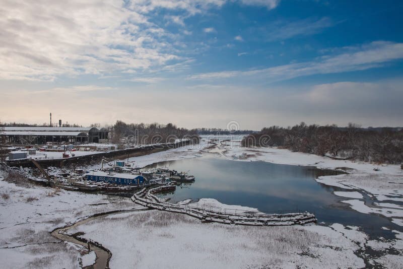 Backwater of the River at the Summer Evening Stock Image - Image of ...