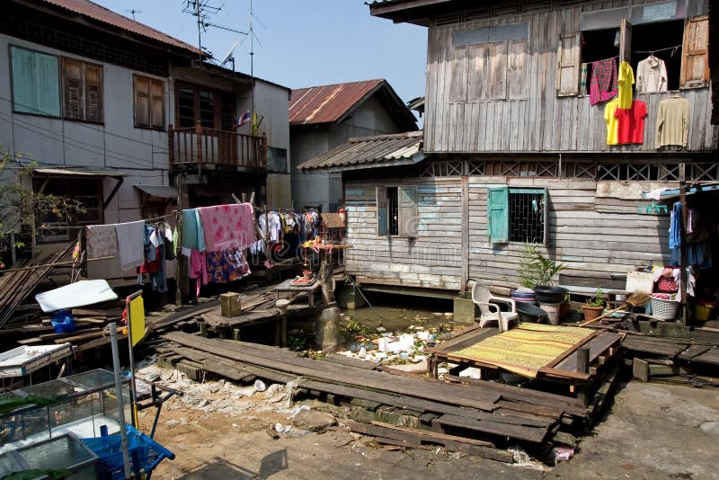 Slum in Jakarta stock image. Image of houses, economical - 16257779